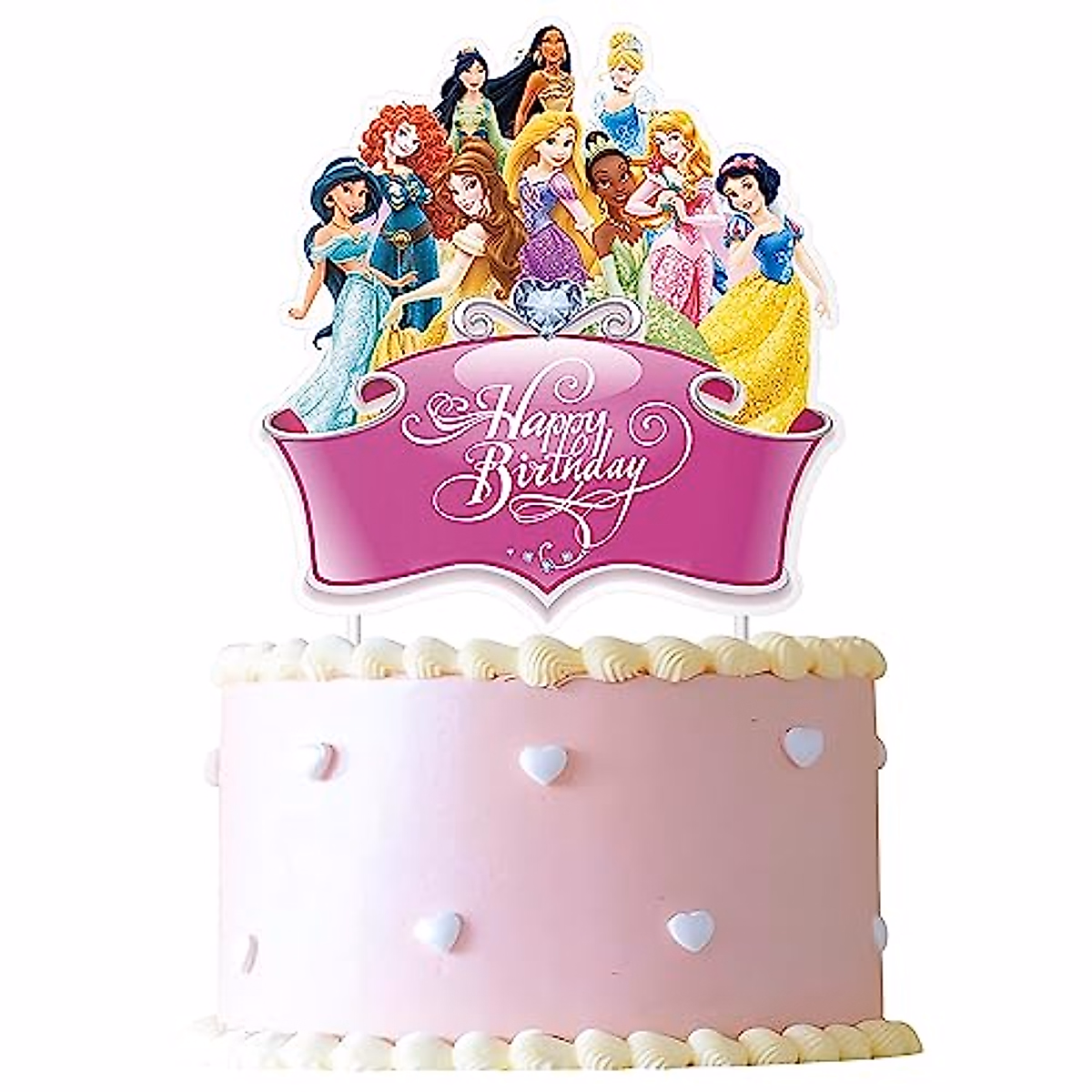 1 Princess Cake Topper for Children Girl Birthday Party Cake Decorations