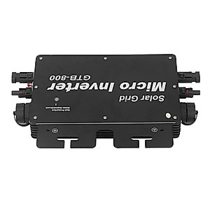 800W Solar Grid Tie Micro Inverter, WiFi Control Automatic Identification Power Inverters DC to AC Solar Inverter 120V 230V(Black US Plug)