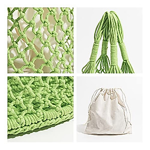 Casual Hollow Crochet Women Handbags Hand Bags Handmade Woven Summer Beach Bag Small Tote Bali Female Purses Orange l