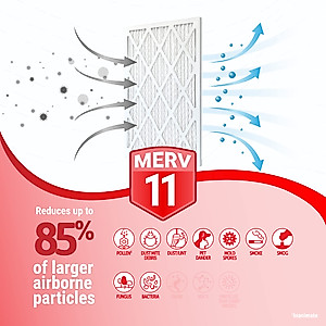 Accumulair Platinum 14x20x1 (13.75x19.75) MERV 11 Air Filter/Furnace Filters (4 pack)
