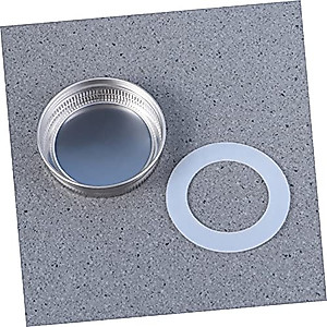 Mason Jar Lids Wide Mouth 1 5pcs Mason Jar Ball Canning Lids Jar Sealing Lid Home Use Mason Jar Lid Sealing Lid with Silicone Gasket Leakproof Cover Sealing Cap Can Lid Metal