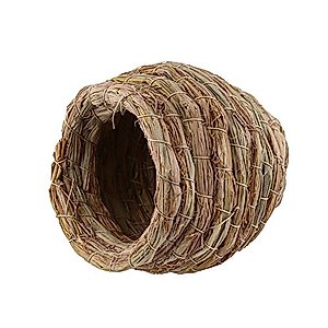 Straw Bird Pet Hand Woven Bird Suitable for Home Hanging Decoration, Hamster cage Canary Budgerigar