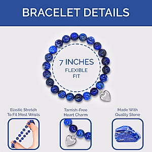 OLGAS GEMS 65th Birthday Milestone Bracelet & Meaningful Message Card for Women - Beautiful and Sentimental 65th Birthday Gifts for Women