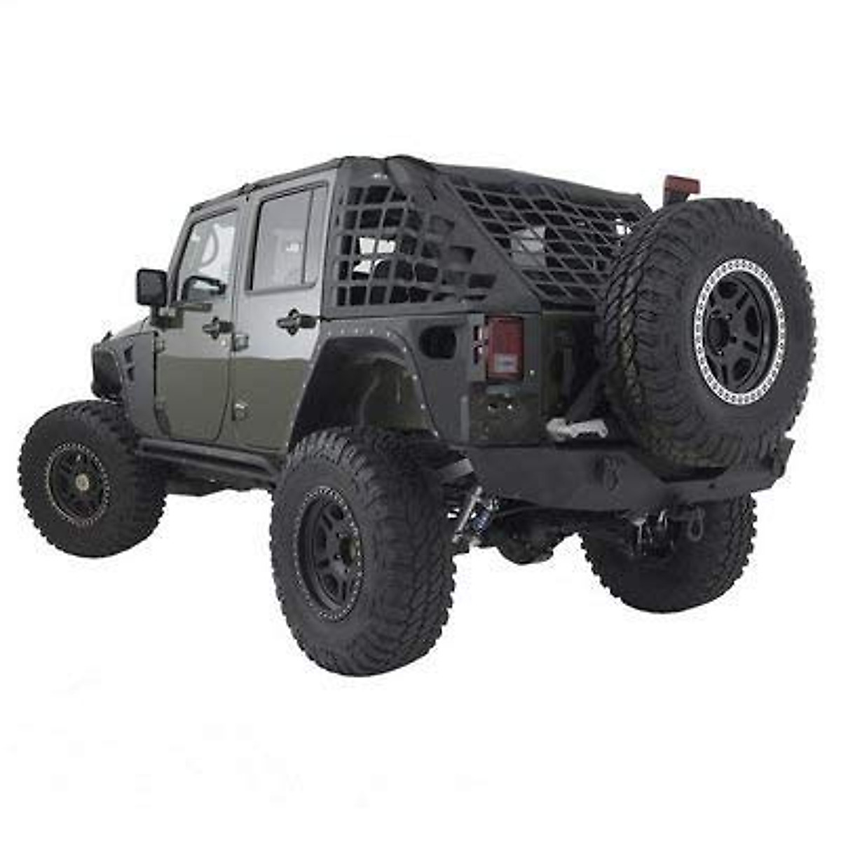 Smittybilt XRC Full Rear Corner Armor (Black) - 76882