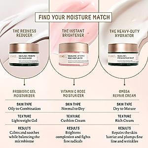 Biossance Squalane + Vitamin C Rose Moisturizer. Antioxidant-Rich Daily Moisturizer to Boost Radiance, Even Skin Tone and Smooth Fine Lines and Wrinkles (1.69 fl oz)