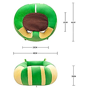 Baby Sofa Support Chair - Baby Support Seat, Plush Soft Cartoon Animals Sitting Chair, Baby Sofa Learning to Sit Chair