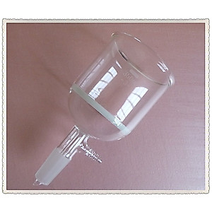 Deschem 350ml,24/40,Glass Buchner Funnel,#3 Suction Filter,Lab Glassware