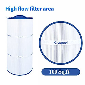 Cryspool Spa Filter Compatible with Caldera Utopia 73722,1039607, C-8399,PCD100W, FC-3965,100 sq.ft, 1 Pack