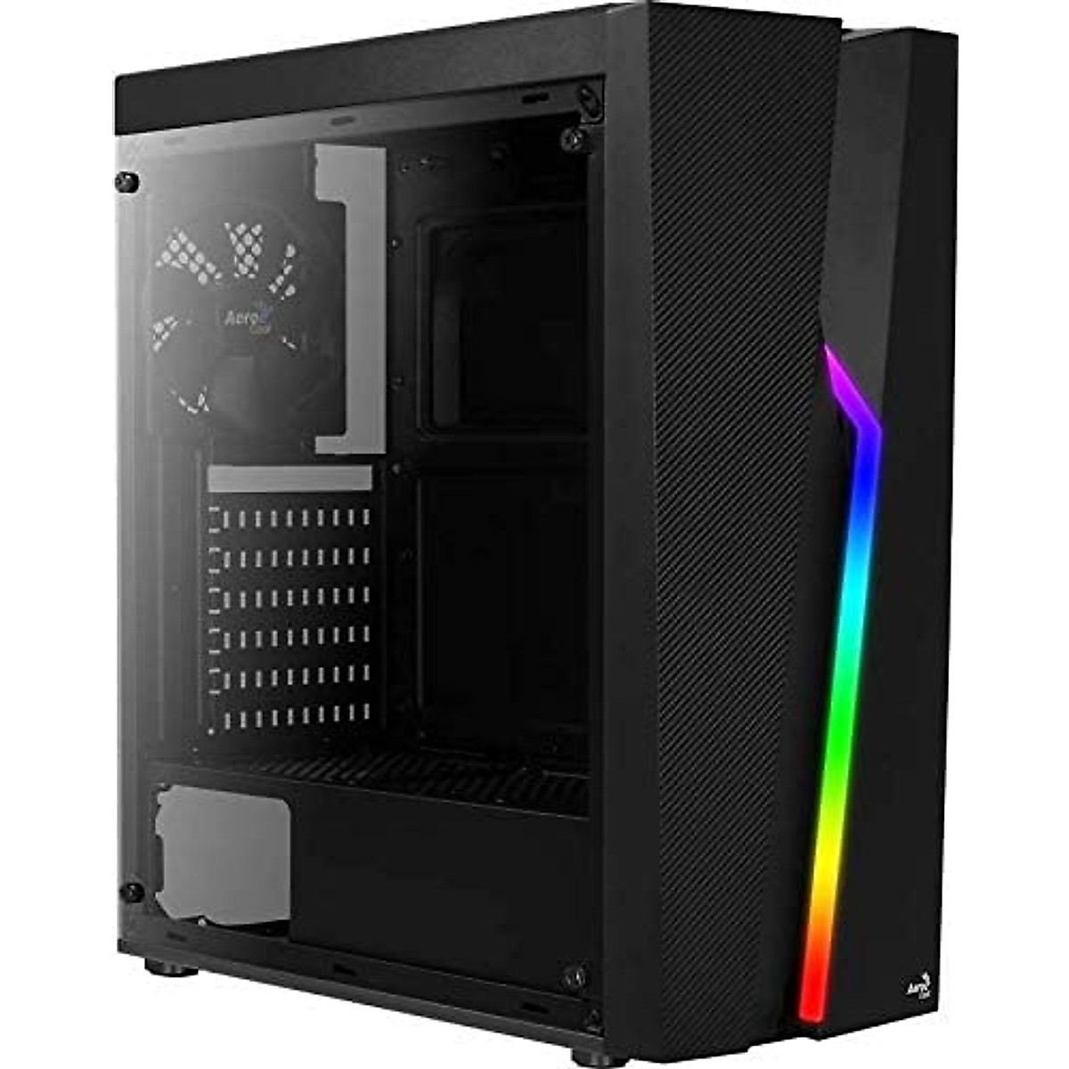 AeroCool Bolt-G-BK Tempered Glass RGB Mid Tower