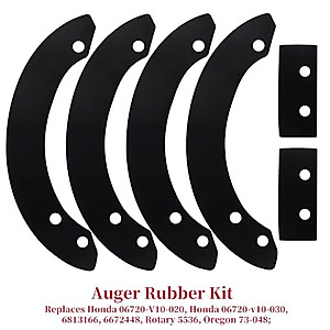 GELASKA HS520 Paddles 06720-V10-030 Auger Rubber with 76322-V10-020 Scraper Blade 22431-V10-013 Belt and Hardware kit for Honda HS520, HS520A, HS520K1, HS720,HS720AA, HS720AMA, HS720ASA Snowblowers