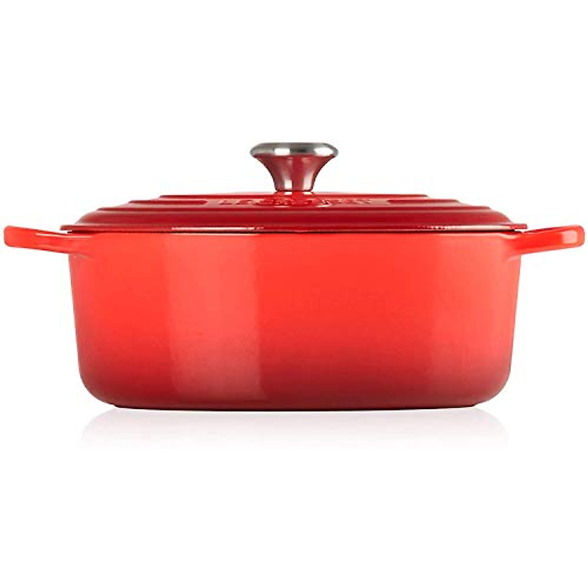Le Creuset Enameled Cast Iron Signature Oval Dutch Oven, 9.5 qt., Cerise