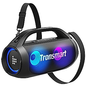 Tronsmart Bang SE Portable Bluetooth Speaker, 40W Wireless Stereo Sound, IPX6 Waterproof Loud Bluetooth Speaker with Subwoofer, Bluetooth 5.3, 24H Playtime, 3 led Light Modes for Outdoor/Home/Party