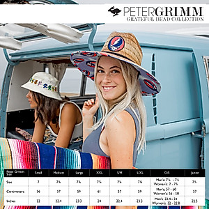 Peter Grimm, Grateful Dead Bucket Hat, Unisex (Teddy Bucket) Yellow