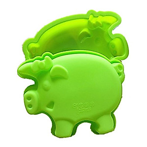 Allforhome Pig Frame Silicone Cake Baking Molds Cake Pan Muffin Cups Handmade Soap Moulds Biscuit Chocolate Making Mold Ice Cube Tray Cake Decorating DIY Molds