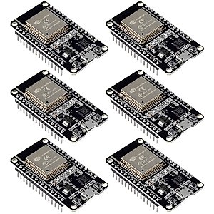 6Pcs ESP32 ESP-WROOM-32 Development Board ESP32S 2.4GHz Dual-Core WiFi Bluetooth Microcontroller
