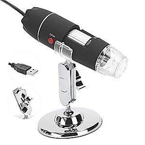 500X LED Microscope, 500X USB Digital Microscope Electron Microscope Adjustable 8LED Magnifying Glass with Stand Support Camera/Video/Computer/Phone