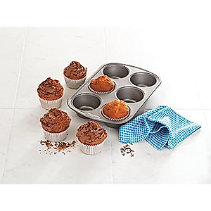 Good Cook 04033 Non-Stick Texas Muffin Pan, Steel, 3-1/2 in Dia x 16-1/2 in L x 10 in W x 8.7 in H