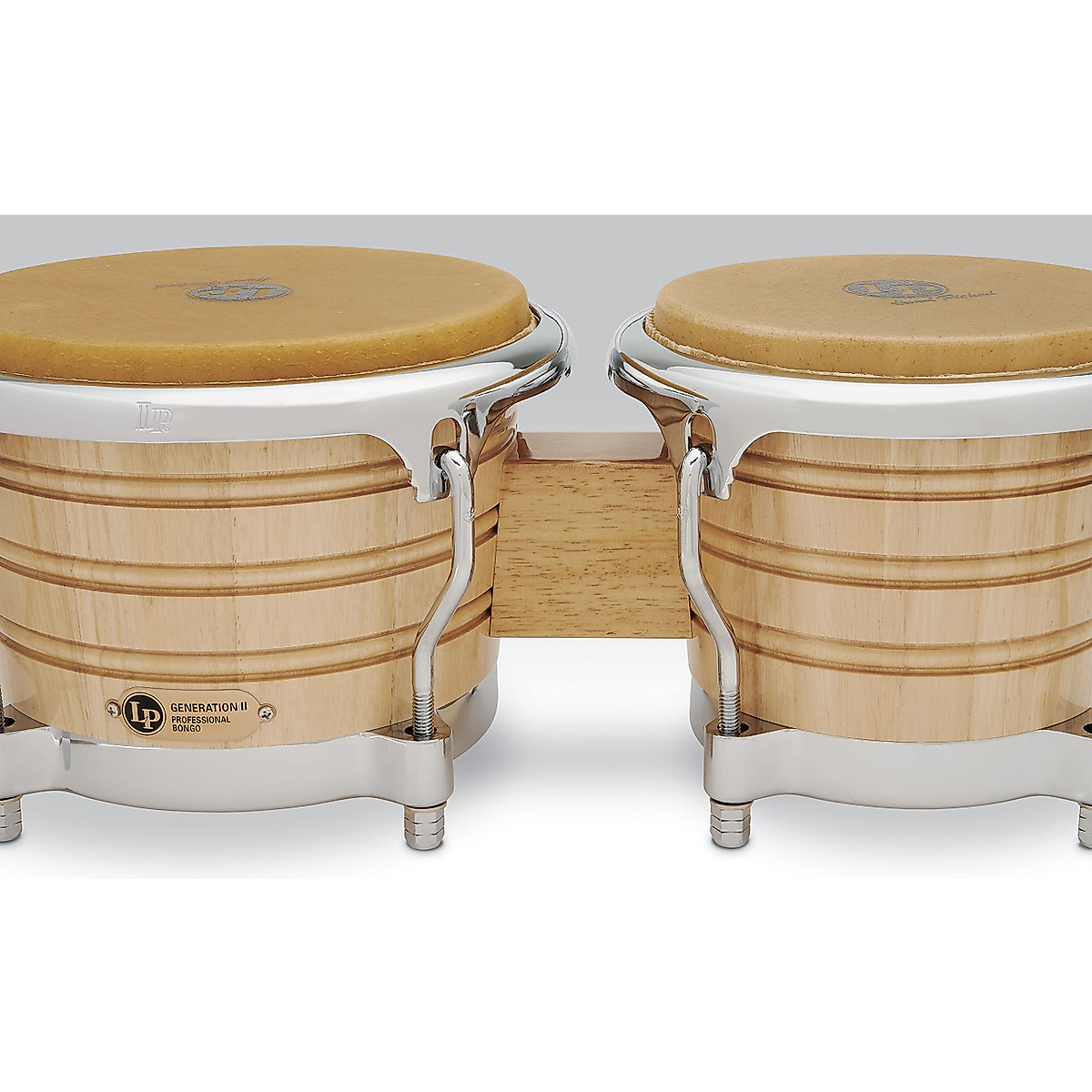Latin Percussion LP Generation II® Bongos, Natural/Chrome