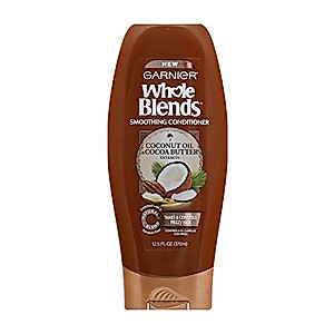 Garnier, Whole Blends Conditioner with Extracts Count, Coconut Oil & Cocoa Butter, Coconut Oil/Cocoa Butter, 12.5 Fl Oz