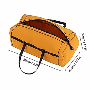 Pssopp RC 1/10 Mini Luggage Bag Sturdy Wear Resistant RC Car Luggage Carrying Bag for Decoration (Yellow)