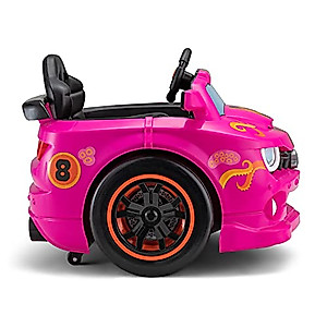 Kid Trax Dizzy Racers 6V Ride On Car – Toddler Toy with 360° Spin, w/Big Wheel, Indoor/Outdoor Toys, Electric Cars for Kids, Ride On for Boys & Girls, Max Weight of 66lbs, Ages 2-5 – Pink CAR
