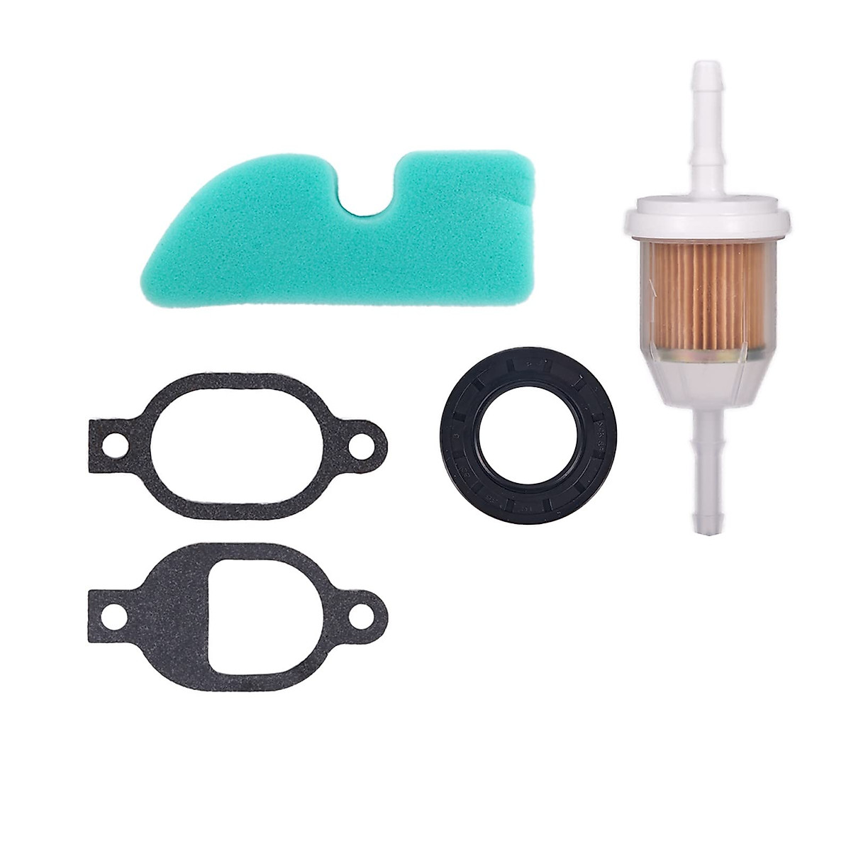 Mikatesi 20 083 06-S Air Filter + 20-041-13-S 20-041-18-S Valve Cover Heat Deflector Gasket + 20-032-08-S Oil Seal Kit for Kohler SV470 SV480 SV530 SV540 SV590 SV600 SV610 SV620 Lawn Tractor Engines