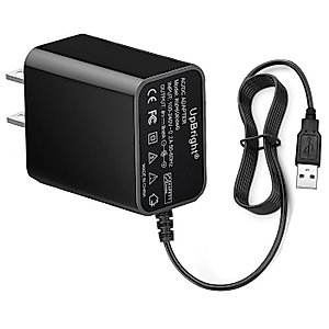 UpBright 5V USB AC/DC Adapter Compatible with Stanley FATMAX SL10LEDSL SL10LEDS TL600PS TL600PSC TL450PS Zero Trace TL1KPZ TL1KPS BB24PS Yellow Black-Trim SAT3S Satellite Lumen LED Flashlight Charger