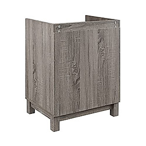 Linon Tracey Filing Cabinet, 22"W x 17.2"D x 27"H, Gray