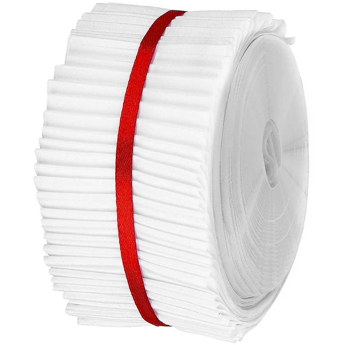 40 Pcs White Jelly Cotton Fabric Patchwork Roll, 2.55 Inch Roll Up Cotton Fabric Quilting Strips, Jelly Fabric Patchwork Craft Cotton Fabric for Quilters and Sewing DIY Crafts (Basic Style)