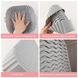 Silicone Air Fryer Liners 8inch 2PCS