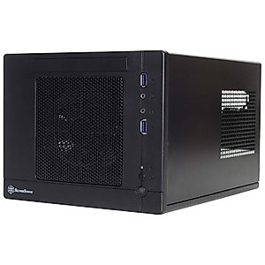 SilverStone Technology SG05BB-LITE Mini-ITX Computer Case Super Small Form Factor with SFX PSU Support SG05BB-LITE-x