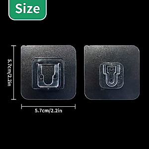 24 Pack Plate Hangers for the Wall Picture Hanger Wall Plate Hanger Display Holder Double-Sided Self-Adhesive Hanging Hooks Decorative Plates Wall Dishes Holders