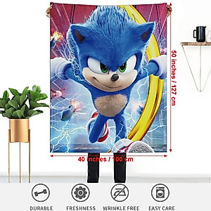 Cartoon Fleece Blanket Super Soft Cozy Throw Blanket, Lightweight Fuzzy Comfy Textured Flannel Blanket Winter Warm Plush Throw Blankets for Couch, Sofa, Bed (Style 1, 50 x 40 inches)