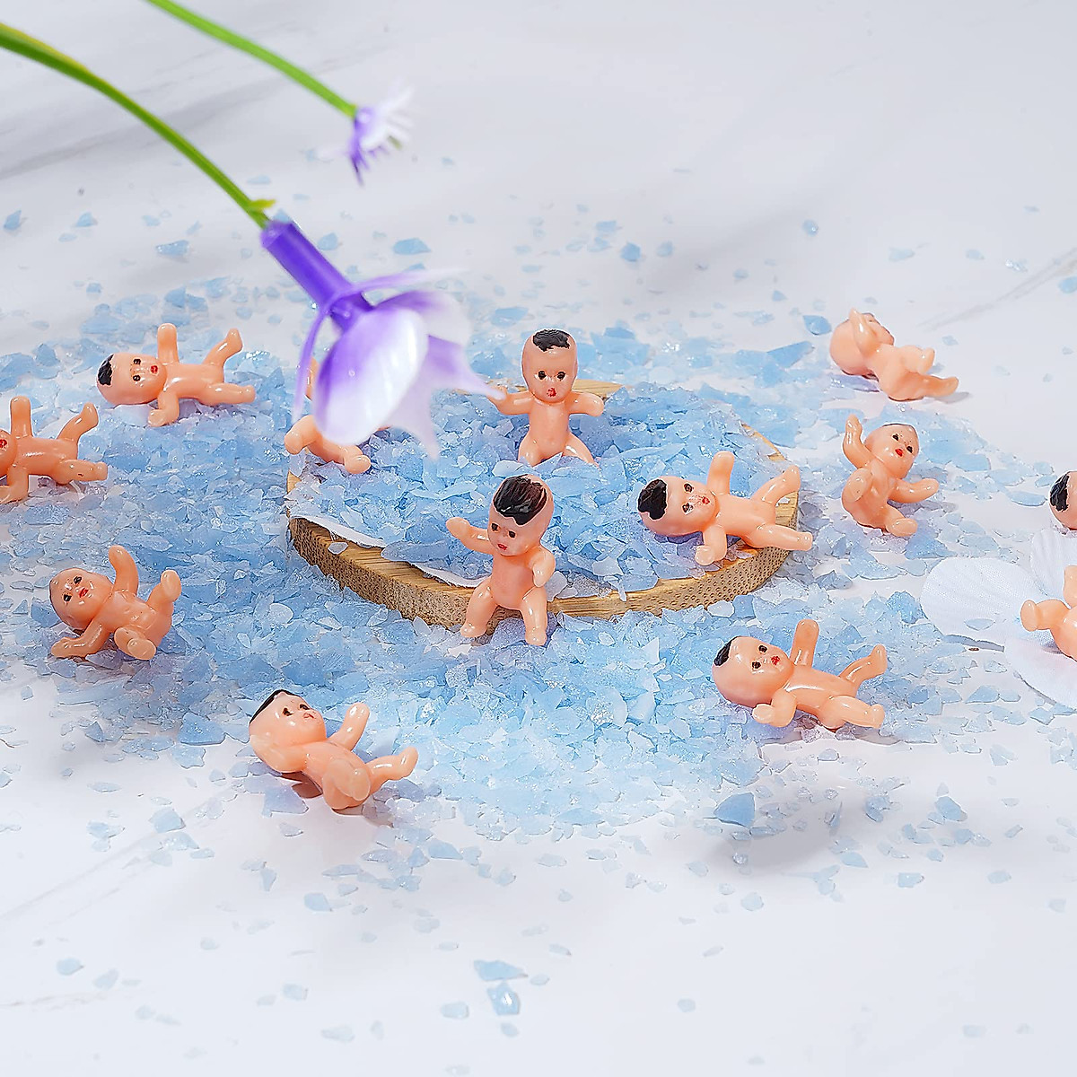 40 Pcs 1Mini Plastic Babies Party Baby Shower ice cube Game Decor Party Decorations