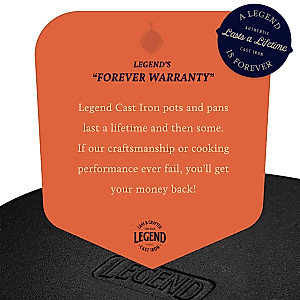 Legend Cookware Cast Iron Dutch Oven | 5QT Multi Cooker Stock Pot For Frying, Cooking, Baking & Broiling on Induction, Electric, Gas & In Oven | Lightly Pre-Seasoned Cookware Gets Better with Use