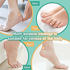 Blister Bandages, Blister Pads Gel Blister Cushions, Blisters Pads, Hydrocolloid Seal Adhesive Bandages for Fingers, Toes, Heel Blister Prevention, Waterproof, Ultra-Thin 16Pcs