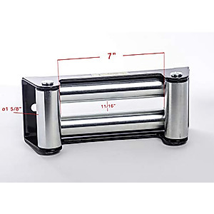 HiGear Heavy Duty ALFA Wheels 10" Winch Roller Fairlead - 8000-17,500 LB for Recovery Off Road Truck