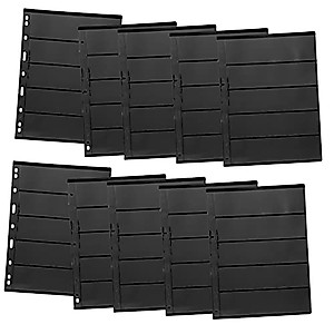 Ciieeo 30 Pcs Sheets Stamp Collection Inserts Stamps Postage Forever Postage Album Binder Sleeves Order Stamps Black Binders Stamp Loose-leaf Stamp Album The Pet A5 Standard Edition