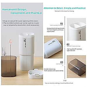 Soarup90000 Baby Bottle Brush Set with Travel Bottle Brush, Straw Brush, Soap Dispenser, and Storage Travel Case, Travel Bottle Cleaner Kit, Blue