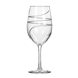 Rolf Glass Twist All Purpose Wine Glass 18 Ounce | Proudly Made in the USA | Large Wine Glasses | Lead-Free Glass | Engraved Large Wine Glasses | (Set of 4)