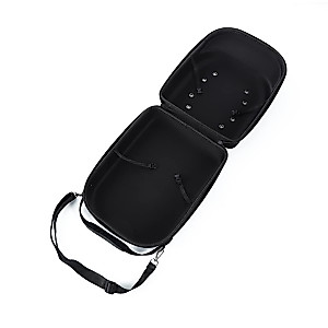 Sanseenia Hat Case for Travel, Hat Storage for Baseball Caps, Caps Carrier with Carry Handle & Shoulder Strap, Baseball Cap Organizer Holder for 6 Hats, Perfect for Traveling and Home Storage