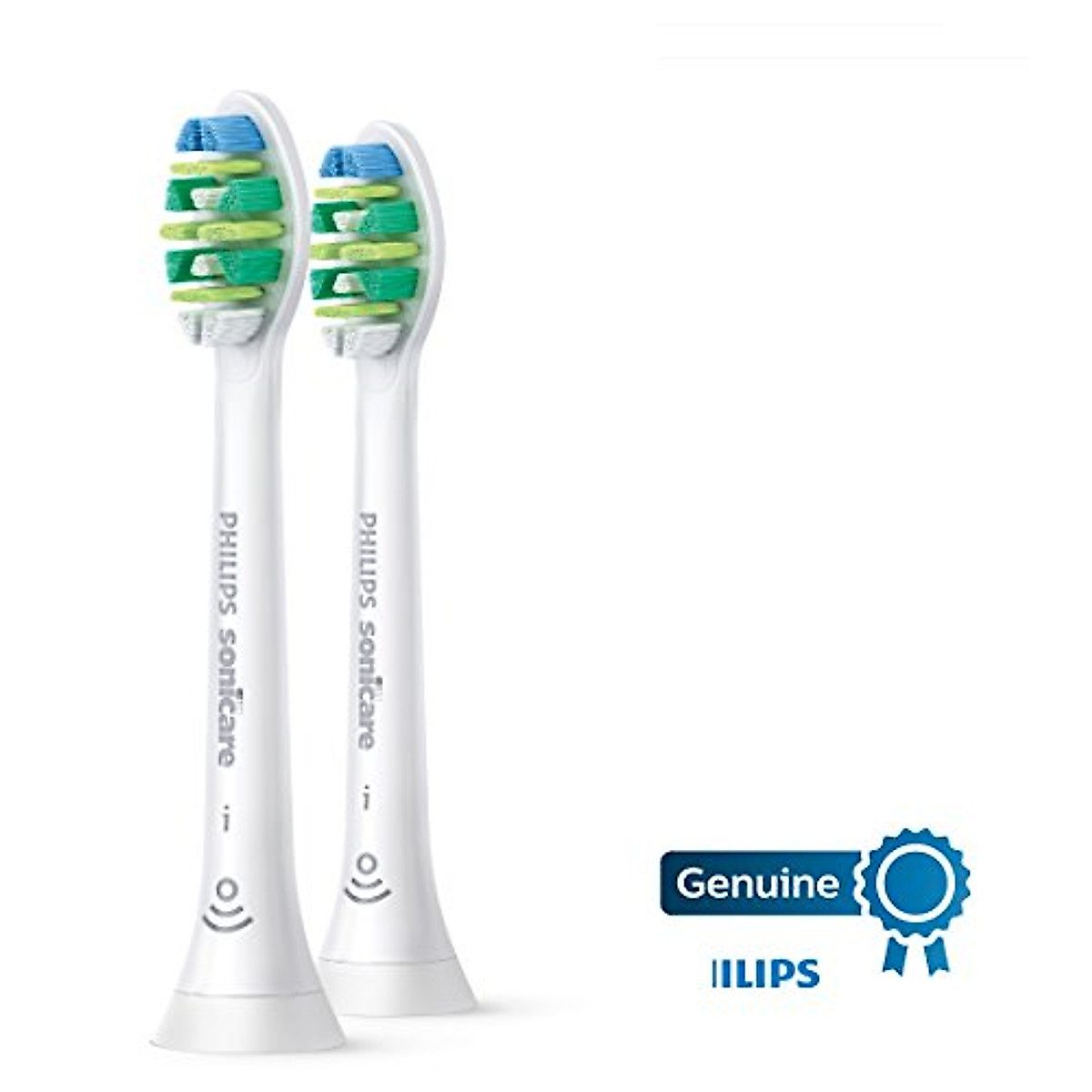 Philips Sonicare Genuine Intercare Replacement Toothbrush Heads, 2 Brush Heads, White, HX9002/65