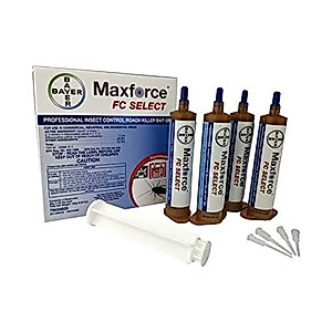 Max Force Roach Killer - Select - German Roach Killer with Premium Chemical Resistant USA-Supply Gloves- 4 Tubes×30g