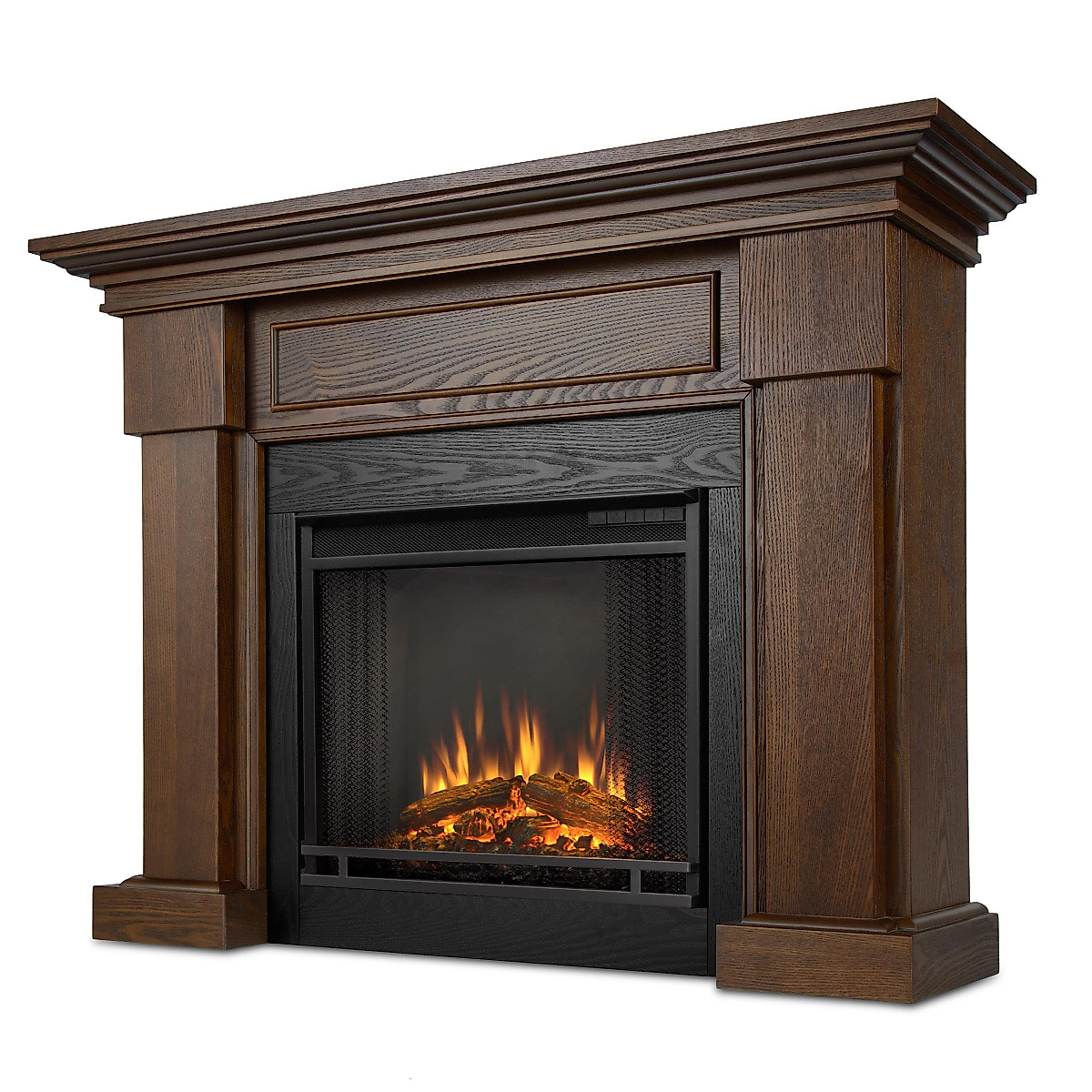Real Flame White Hillcrest Electric Fireplace, Medium
