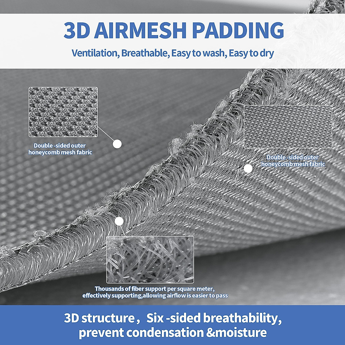 MABOZOO Mattress Underlay, 3D Air Meshfiber Under Mattress Pad, Breathable Rv Under Mattress Ventilationand, Bed’s Creating Air Flow for RV, Boat, Camper (Twin)