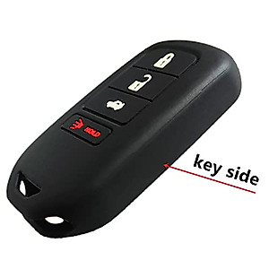 Silicone Key Fob Case Key Cover Key Skin Protector fit for 2013-2021 Honda Accord CR-V HR-V CR-Z 4 Buttons