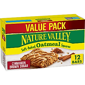 Nature Valley Soft-Baked Oatmeal Squares, Cinnamon Brown Sugar, 12 ct, 14.88 OZ