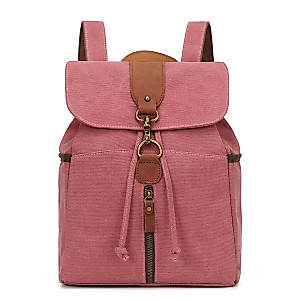 KL928 Canvas Backpack - Casual Daypack Vintage Outdoor Travel Rucksack Hiking Backpacks for Men Women