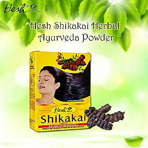 Hesh Herbal Amla Powder 100G, Brahmi Powder 100G, Shikakai Powder 100G, Aritha Powder 100G - 1 Complete Hair Care Combo Pack
