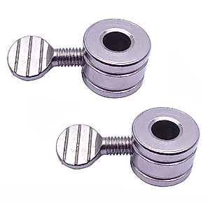 Jiayouy 4Pcs Counterweight Mounted for Drum Kit Hammer Beater Silver